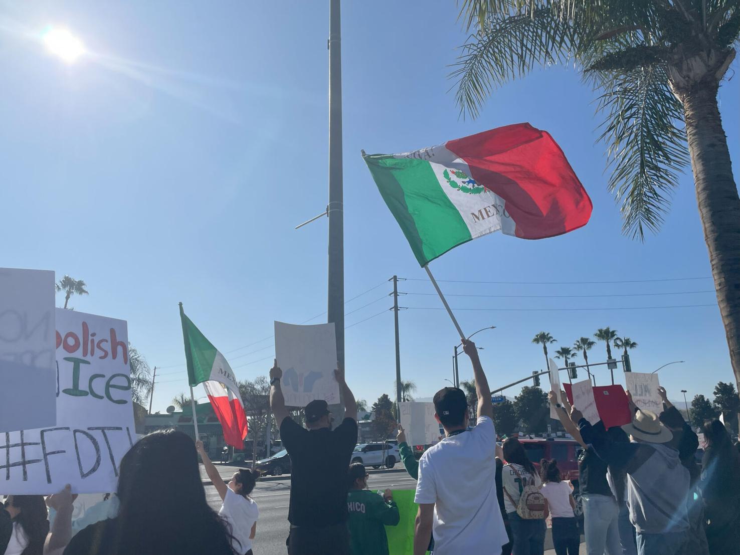 Hundreds protest Trump’s deportations in Riverside | Inland Empire ...
