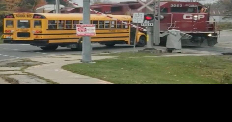 Video prompts review of school bus safety at railroad crossings