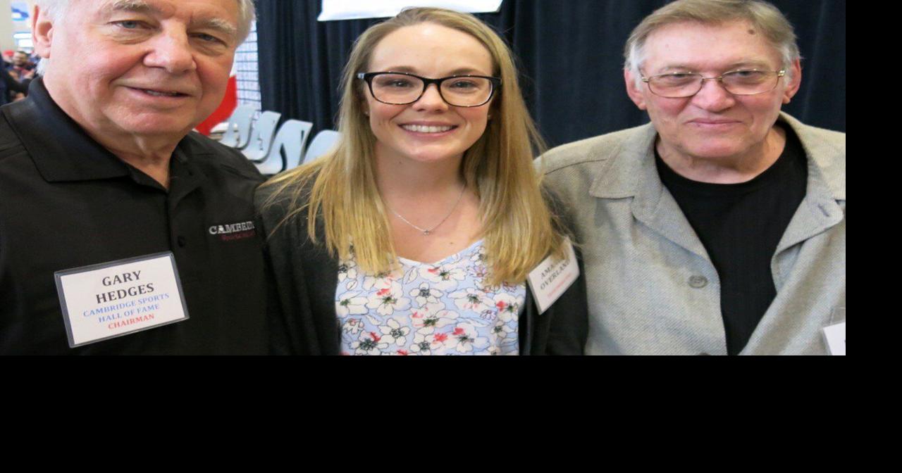 Champion Cambridge speedskater Amanda Overland passive on the ice
