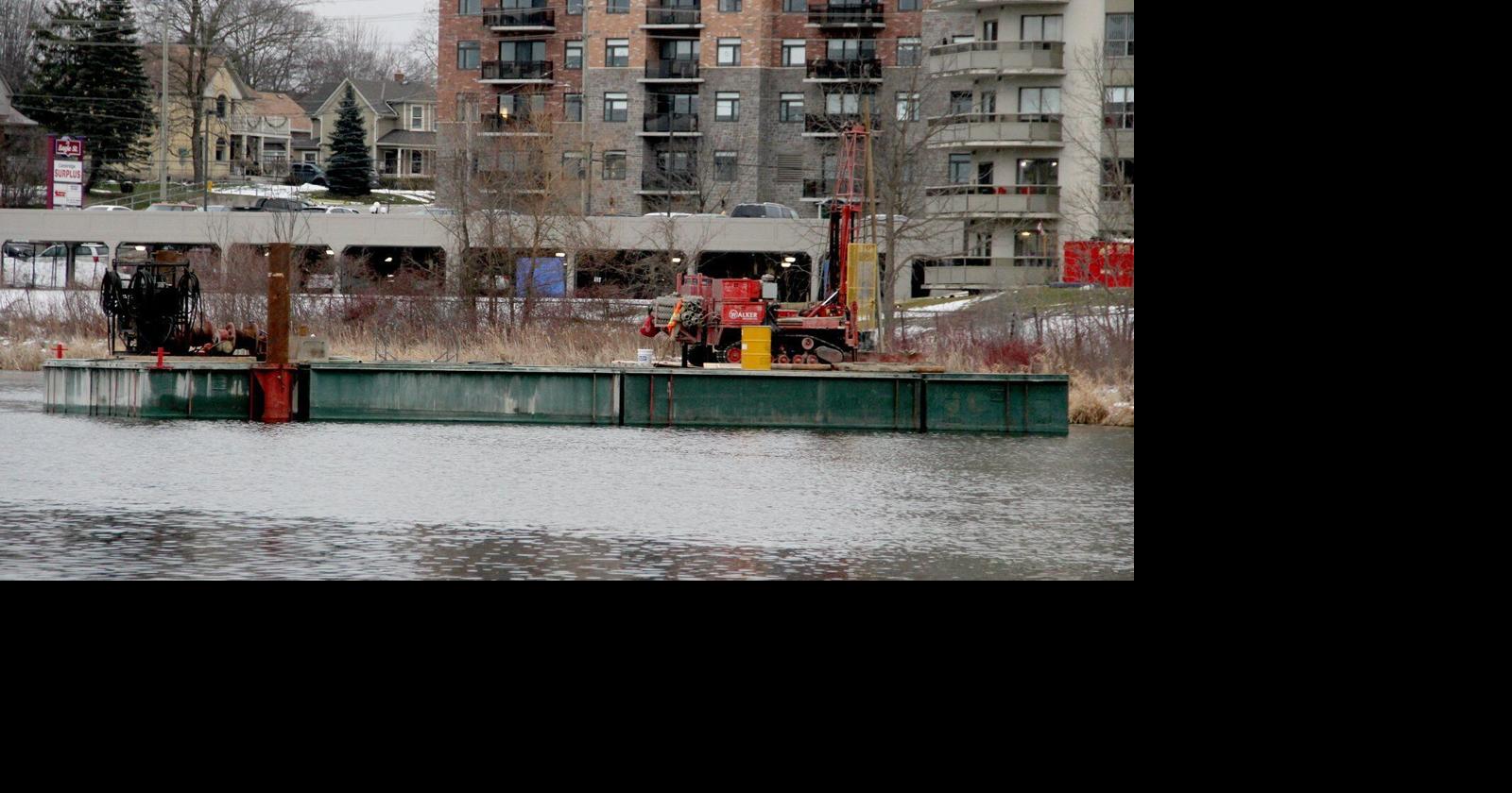 What's going on here? Reconstruction of Riverside Park dam underway