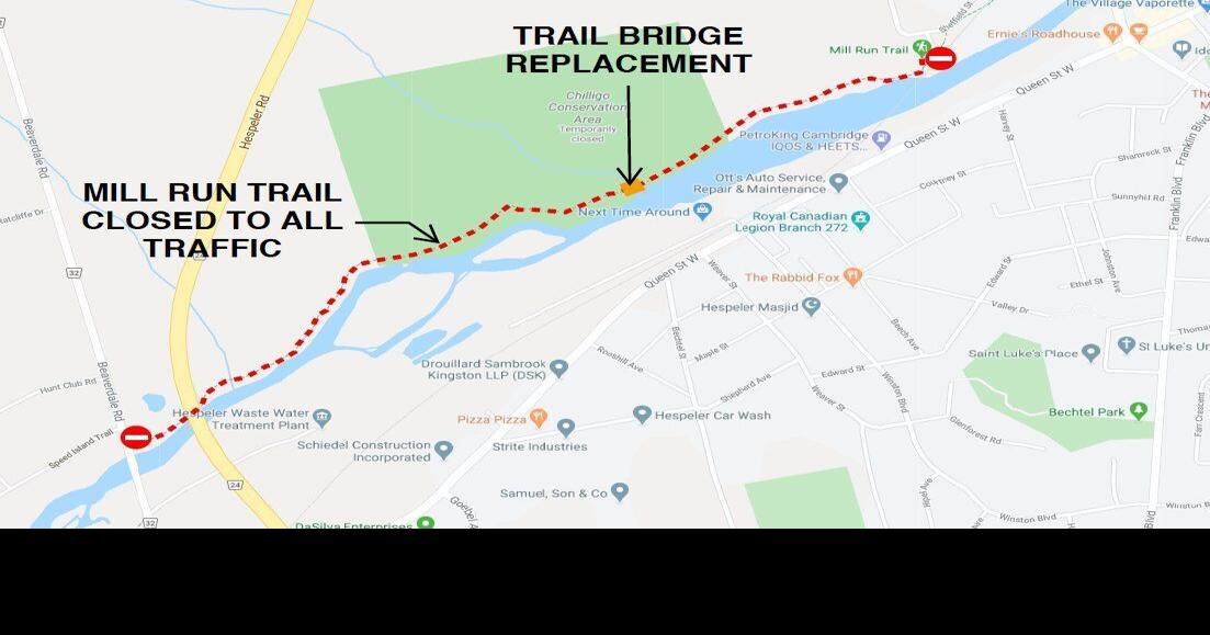 WHAT'S GOING ON HERE? Cambridge trail closed for construction for 10 weeks