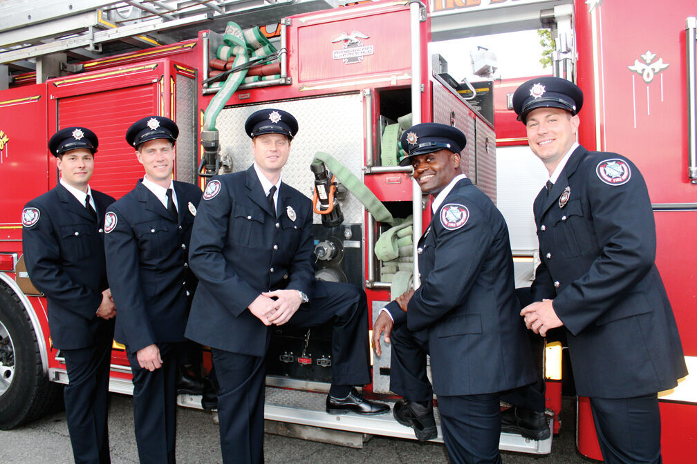 Five new firefighters join the fold, longtime service celebrated