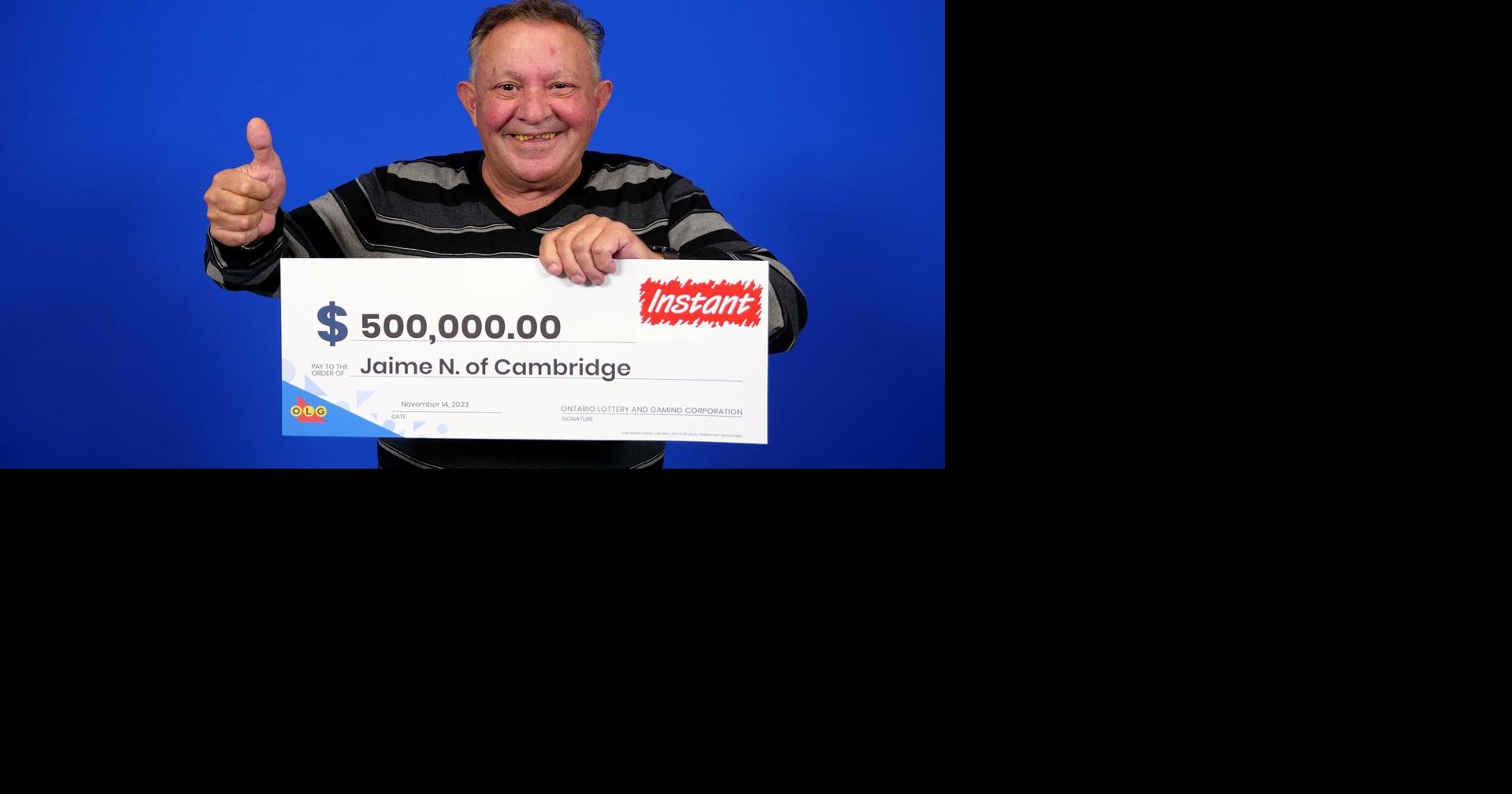 Cambridge resident scratches his way to a $500K pay day