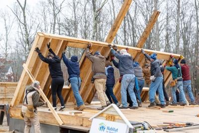 Many Hands Make Light Work At Habitat Wall Raising In South Sandwich ...