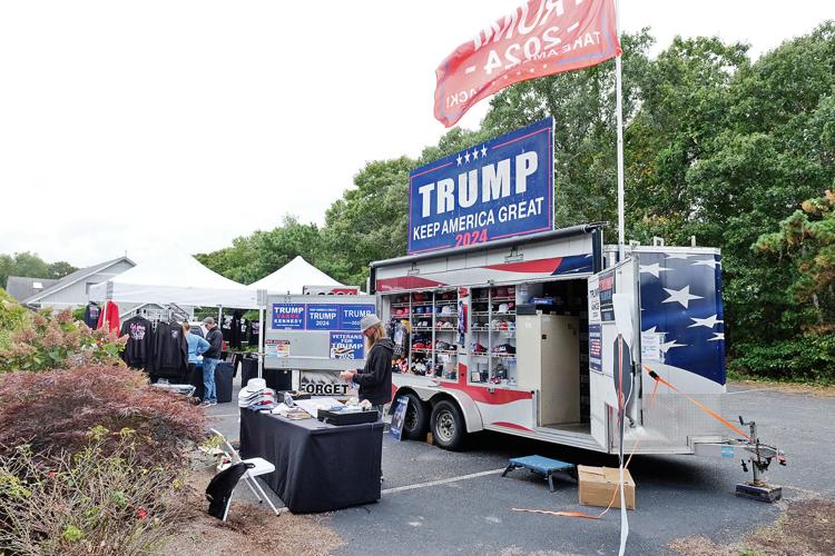 Yarmouth Woman Treks To Falmouth Weekly To Protest Trump Merchandise ...