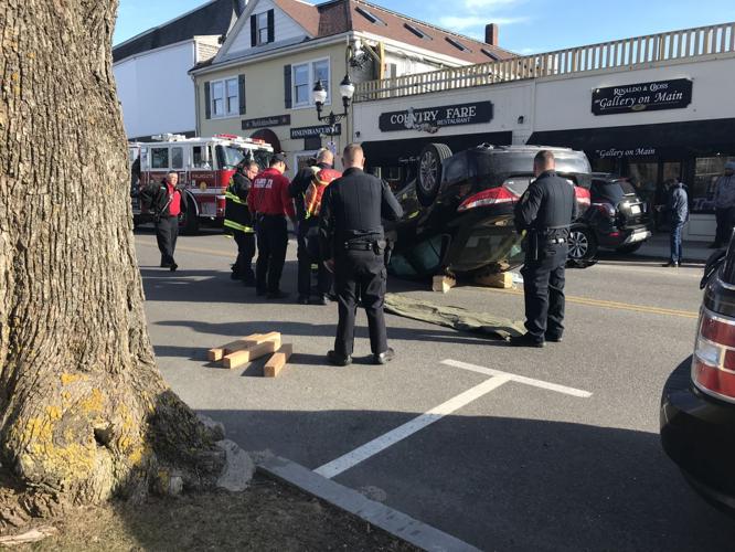 Car Flips Onto Roof During Crash On Main Street In Falmouth | Falmouth ...