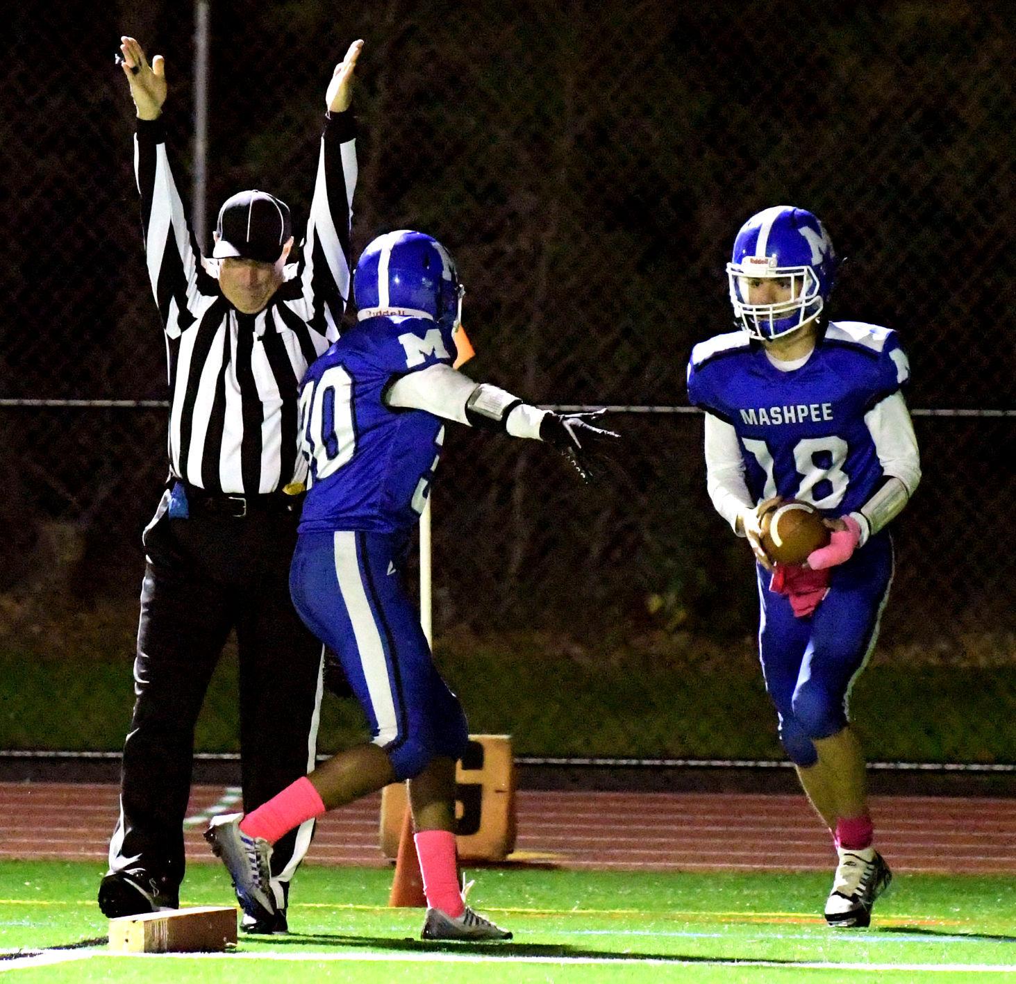 West Bridgewater Holds Off Mashpee Falcons Football 27-21 | Mashpee ...