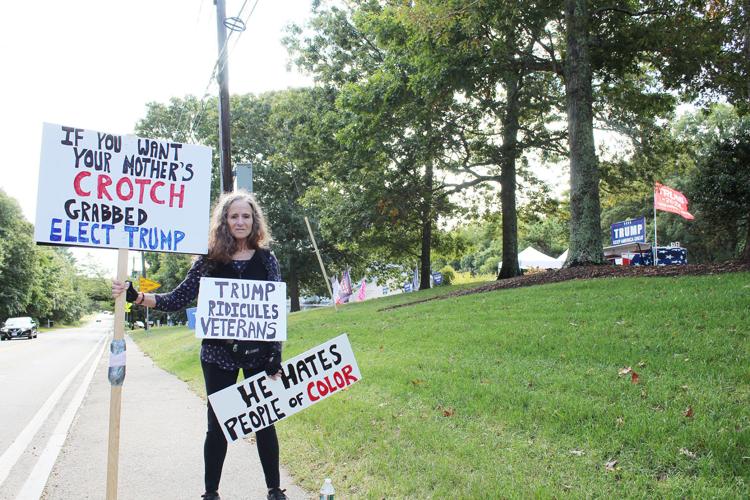 Yarmouth Woman Treks To Falmouth Weekly To Protest Trump Merchandise ...