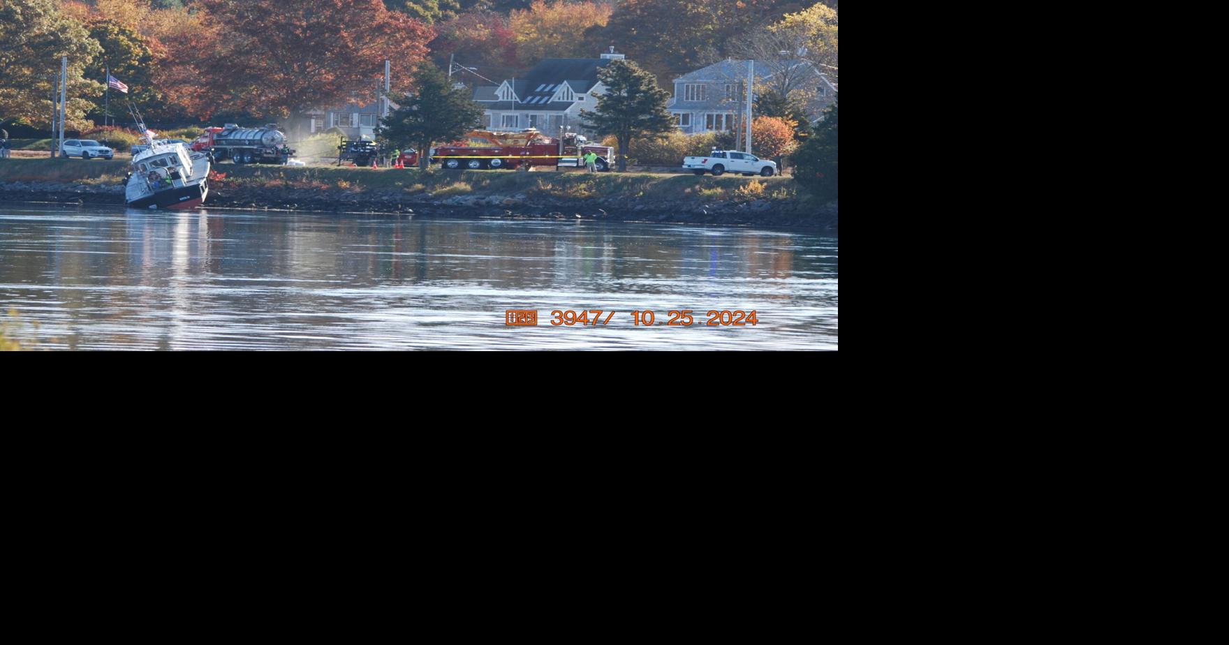 Boat Runs Aground in Cape Cod Canal | Bourne News | capenews.net