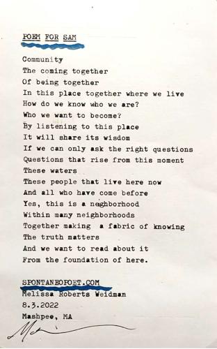 A Poem For Local Journalism - Editorial | Mashpee Opinion | capenews.net