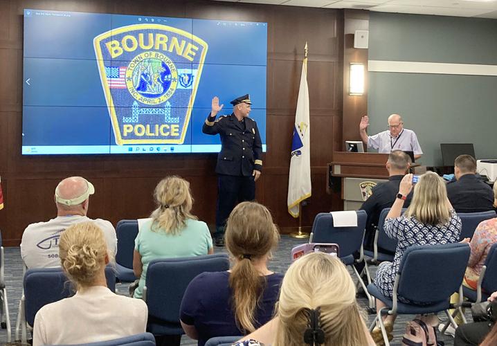 Promotions, New Beginnings Mark Bourne Police Ceremony | Bourne News ...