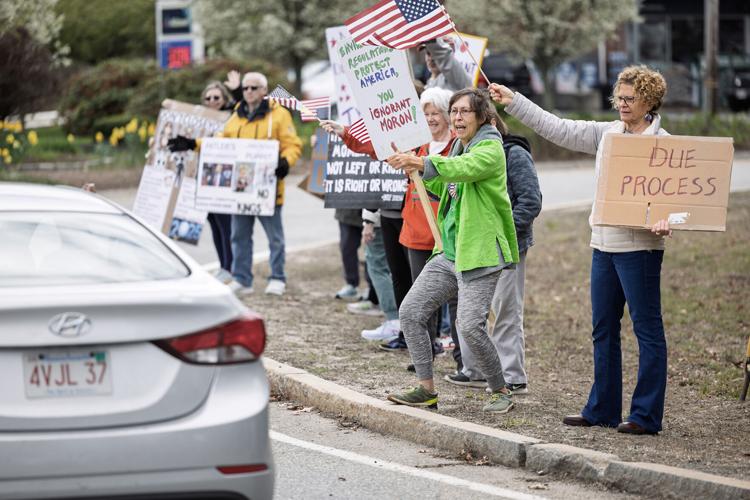 PHOTOS: Protestors 'Show Up And Speak Out' At Mashpee Rotary | Mashpee ...