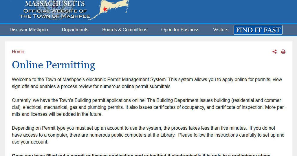 Town Of Mashpee's Building Department Goes Digital | Mashpee News ...