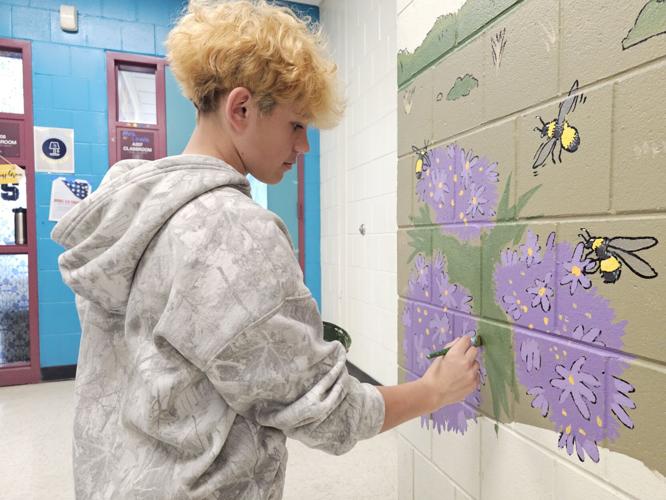 Sandwich Students Create New Mural That Combines Science, Art ...