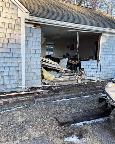 Minivan Crash Damages Building At Mashpee Rotary | Mashpee Details ...