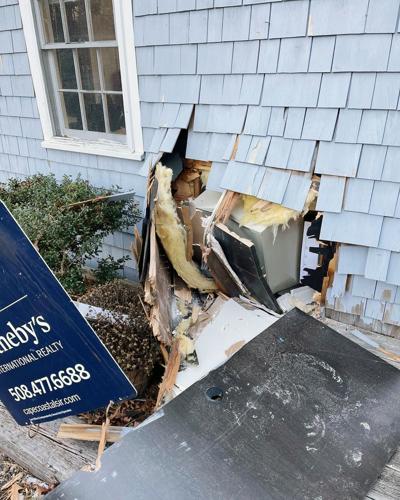 Minivan Crash Damages Building At Mashpee Rotary | Mashpee Details ...