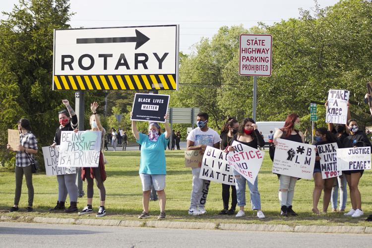 Hundreds Call For Justice At Peaceful Mashpee Rotary George Floyd ...