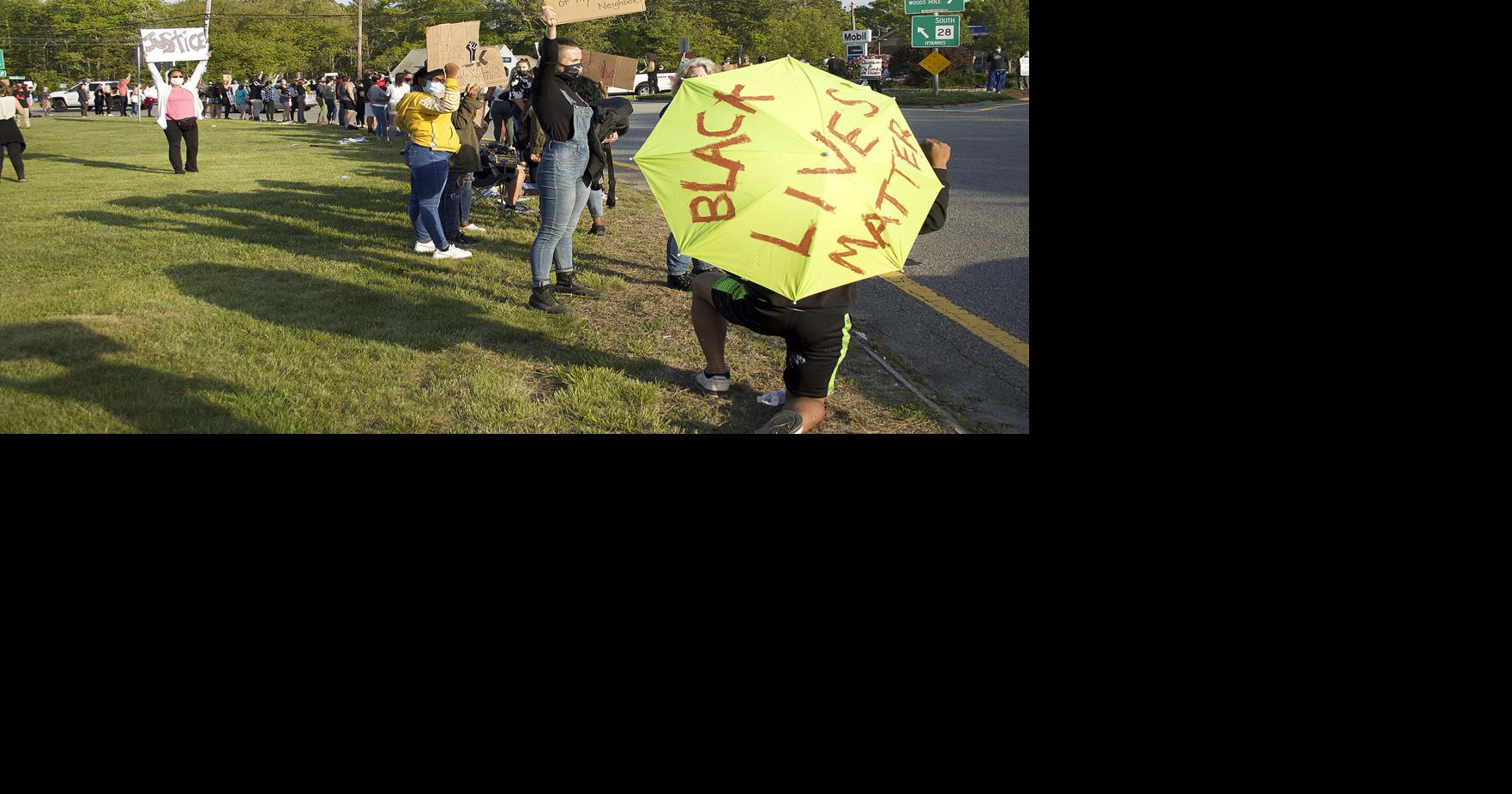 Hundreds Call For Justice At Peaceful Mashpee Rotary George Floyd ...