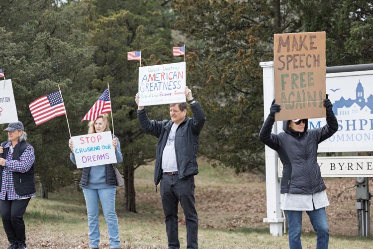 PHOTOS: Protestors 'Show Up And Speak Out' At Mashpee Rotary | Mashpee ...