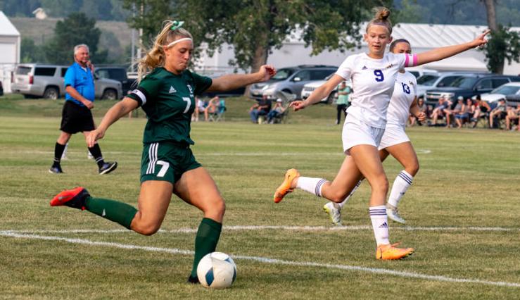 A leg of their own: Two from girls soccer team kicking for Pierre ...
