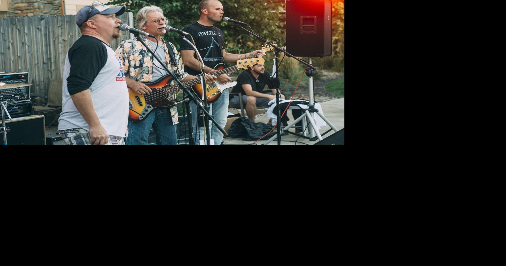 Chris Hull, Lonnie Schumacher, and Brian Rounds of the band Sidehackers ...