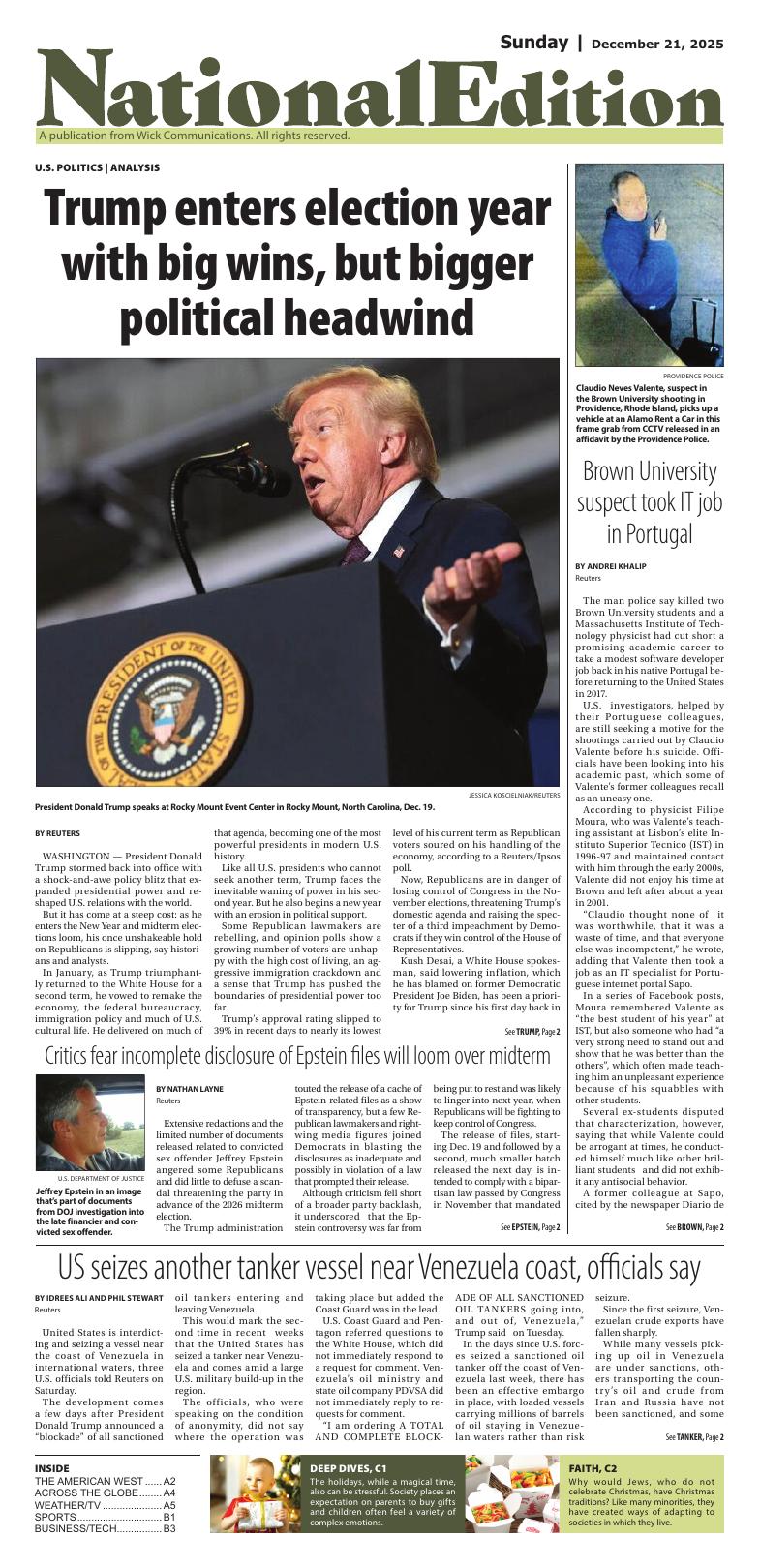 Page A1 | National Edition | capjournal.com