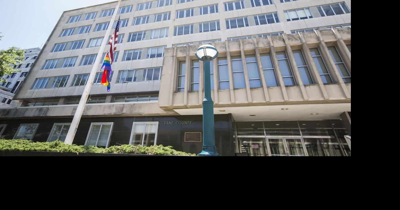 Rainbow flag supporting LGBT community raised at Madison City-County ...