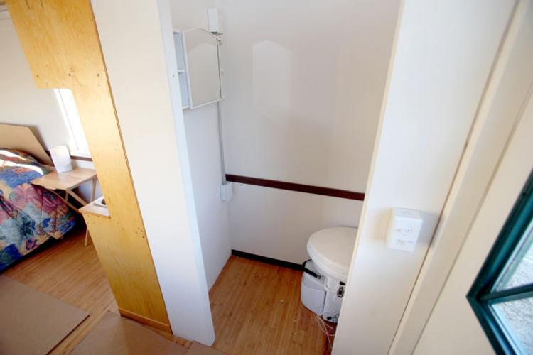 Photos: A glimpse inside first completed tiny home for homeless | Local ...