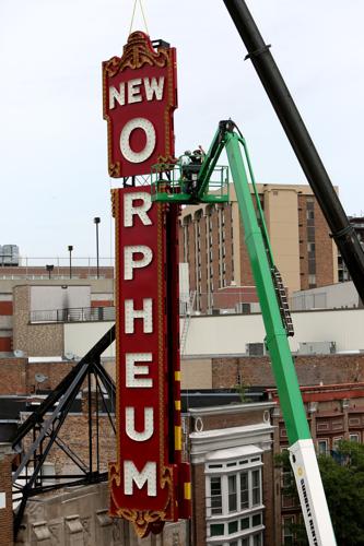 Photos: 'New' Orpheum sign goes up on State Street | Local News ...