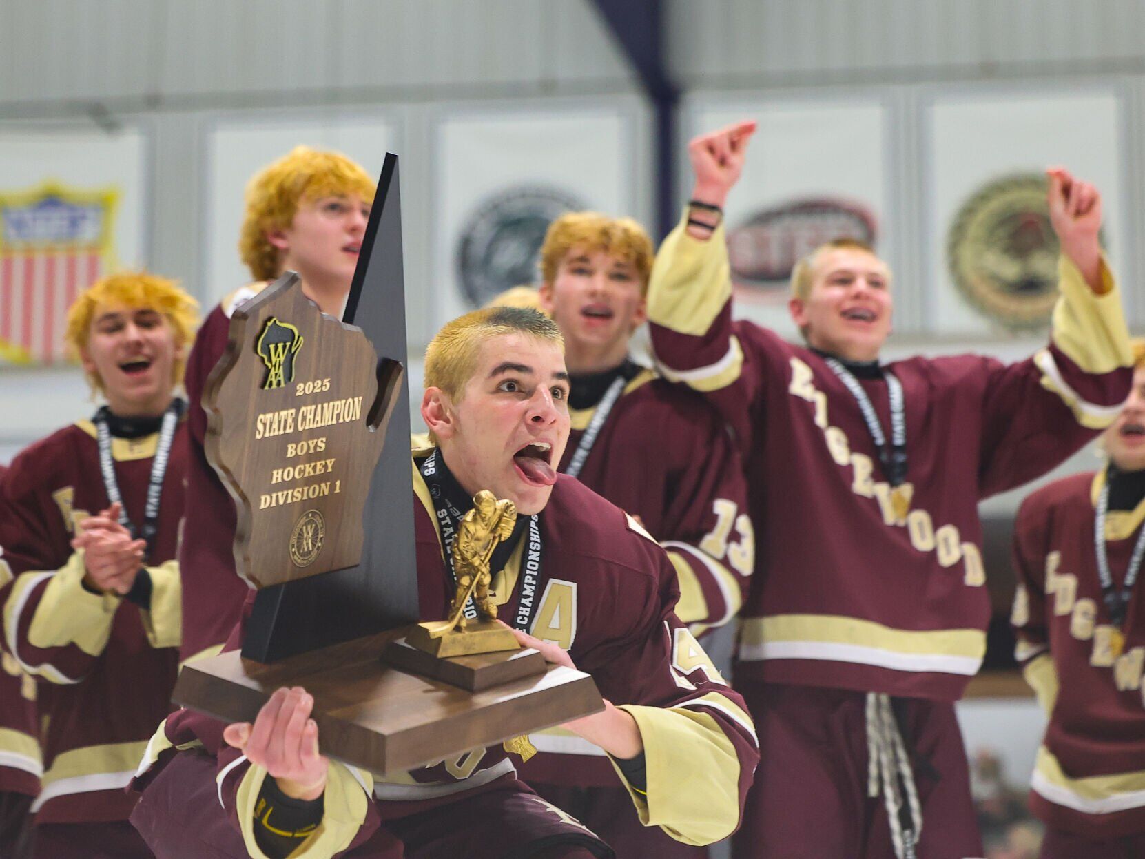 Edgewood High hockey rallies through tragedy to win state title ...