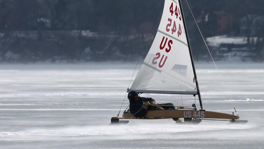 Photos: Ice sailors brave frigid conditions on Lake Monona | Local News ...