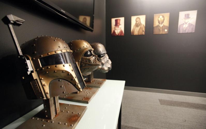 Photos: WTS Paradigm's steampunk 'Star Wars' helmets, chalkboard walls ...
