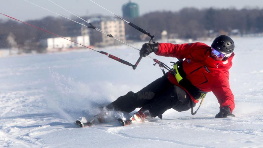 Photos: Snow kiting takes off | Local News | captimes.com
