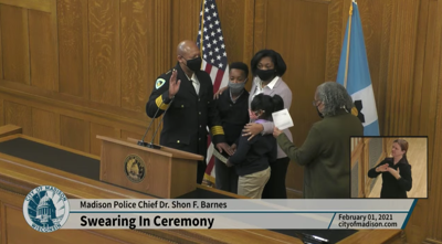 Shon Barnes sworn in as Madison's 30th police chief | Politics ...