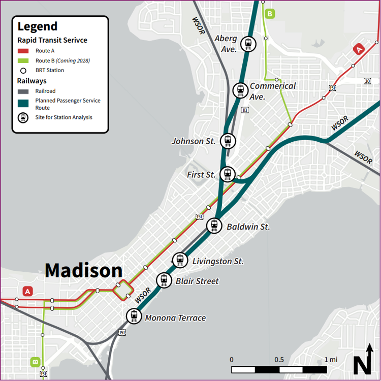 Madison planners want to place an Amtrak station downtown. Here's why ...