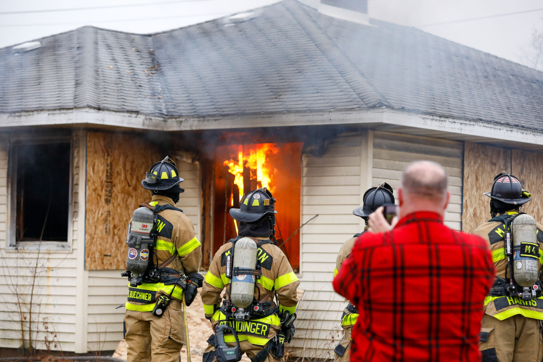Madison firefighters train at Voit Farm, in photos | Local News ...
