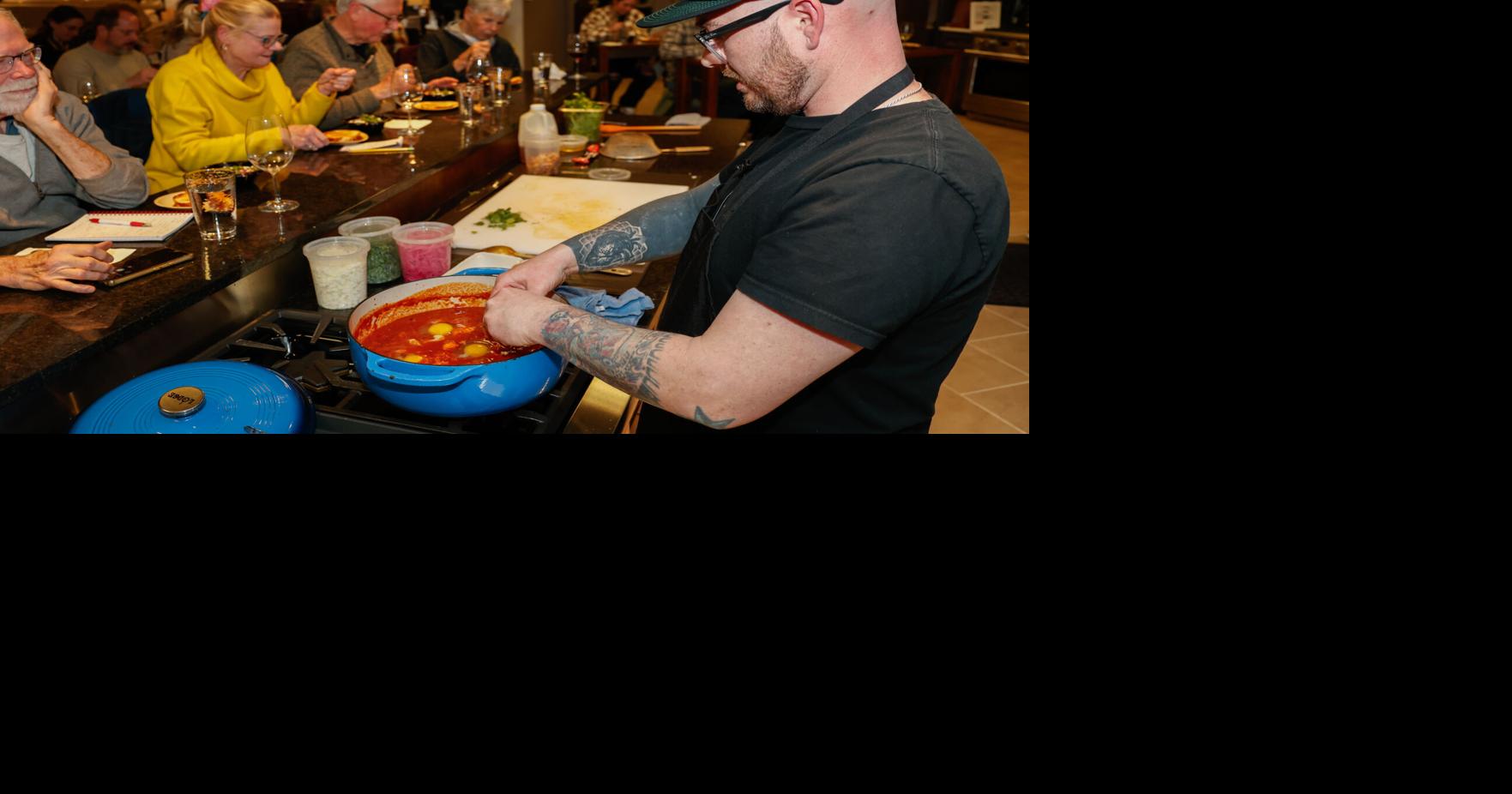 Chef Stephan May of Banzo makes shakshuka, in photos | Cooking with the ...