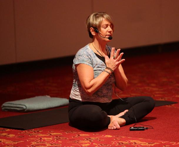 Photos: Try free yoga with your neighbors at the Monona Terrace | Local ...