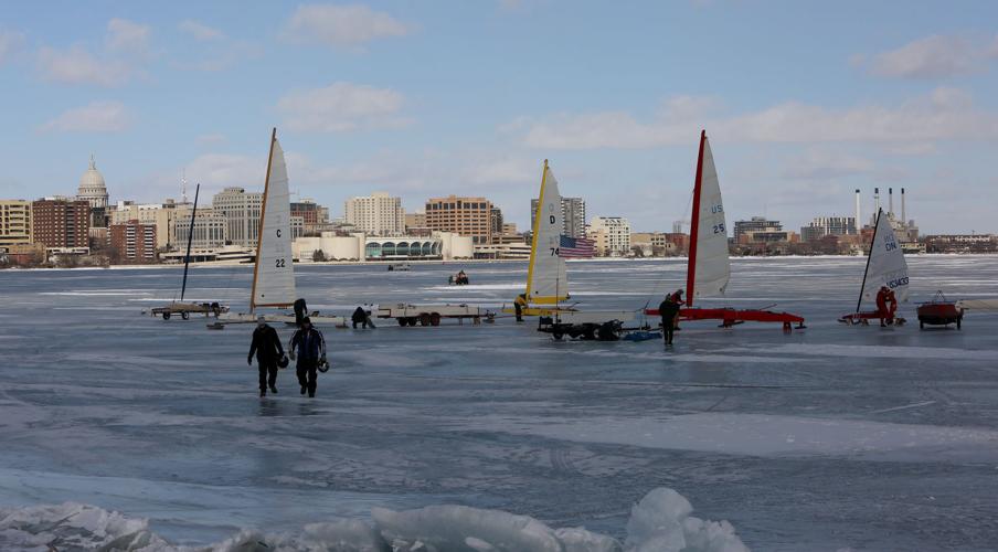 Photos: Ice sailors brave frigid conditions on Lake Monona | Local News ...