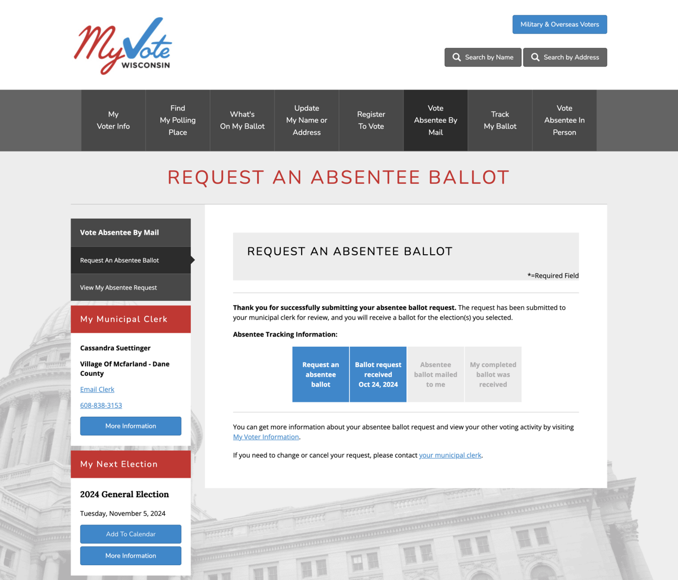 How an absentee ballot moves through the Wisconsin election system ...