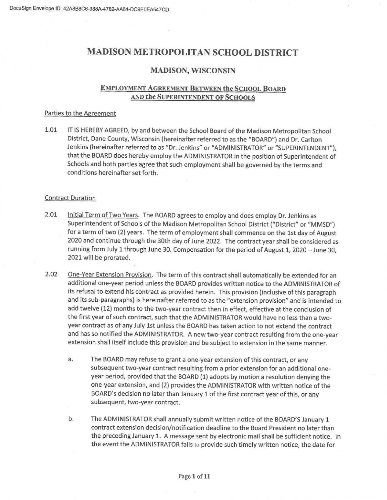 New MMSD superintendent contract set | Local Schools | captimes.com