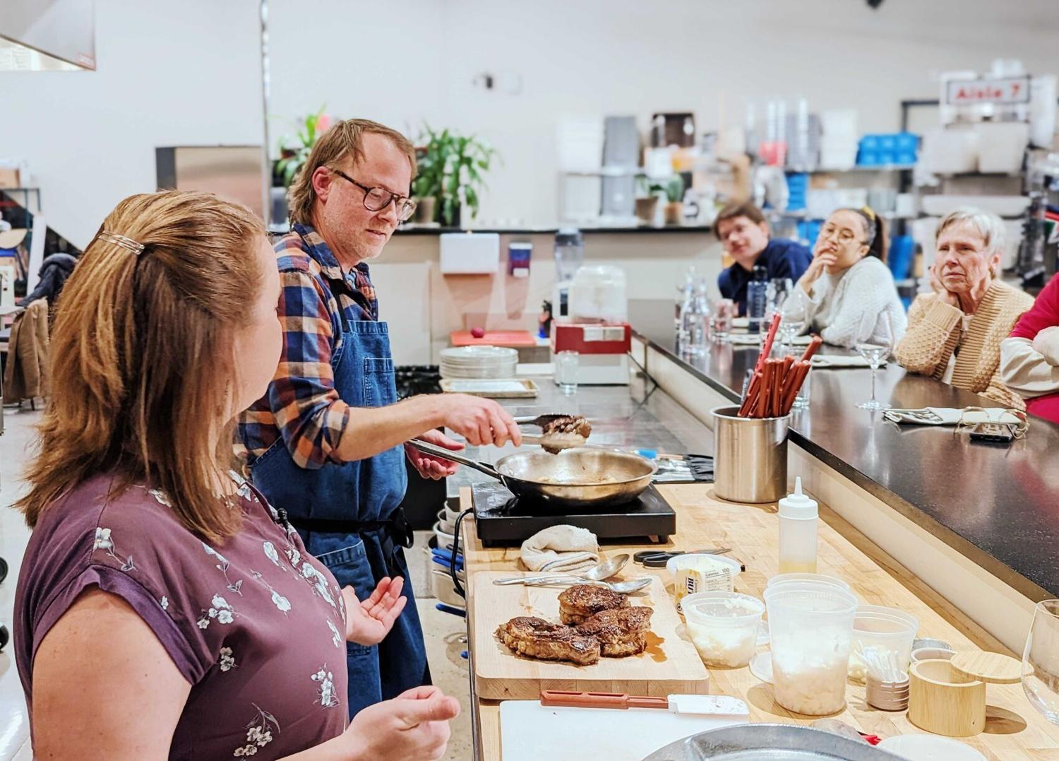 Watch chef Pip Freeman of Meat People make basted Delmonico steaks ...