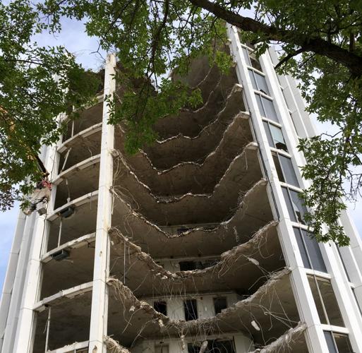 Photos: Pyare Square Building undergoing demolition | Local News ...