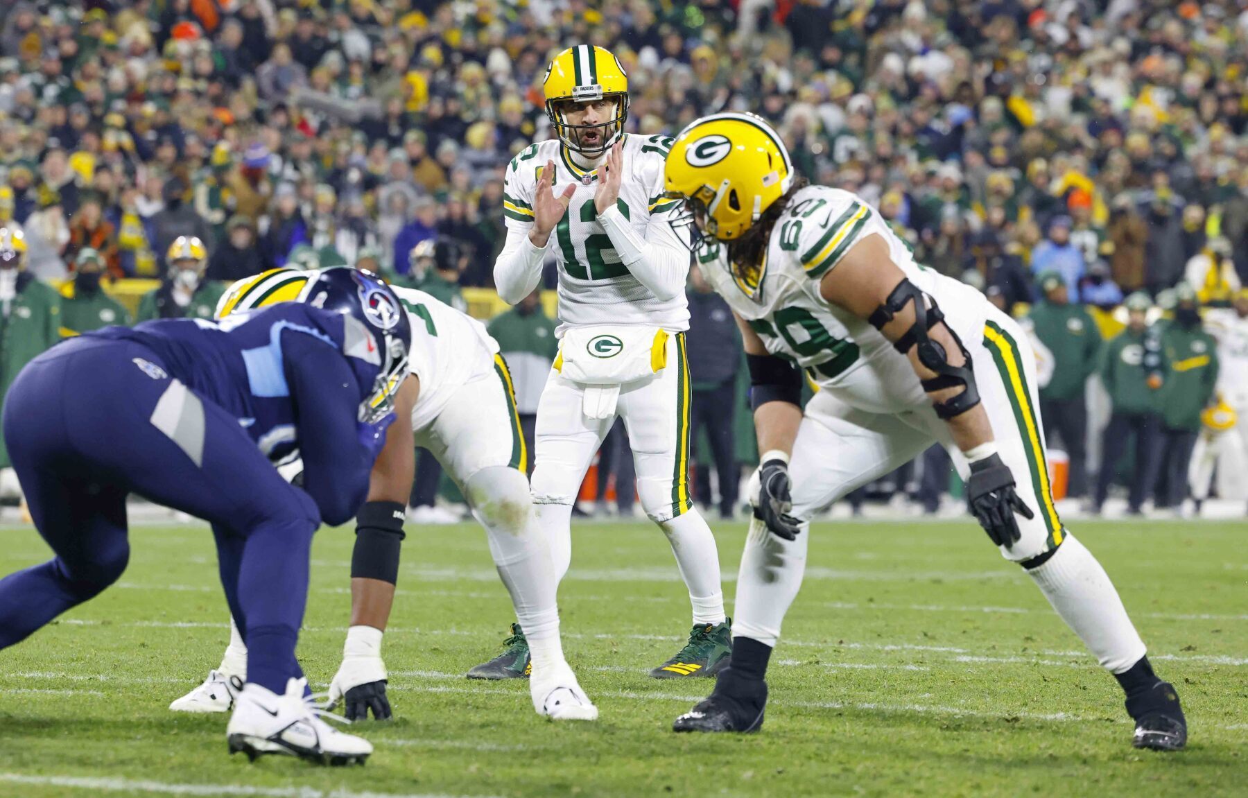 Like Aaron Rodgers hard counts, tush push gets a free play from NFL ...