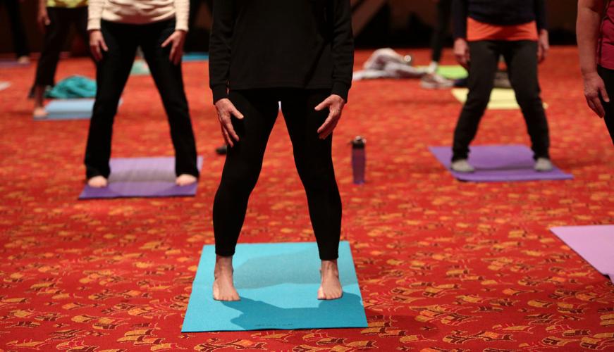 Photos: Try free yoga with your neighbors at the Monona Terrace | Local ...