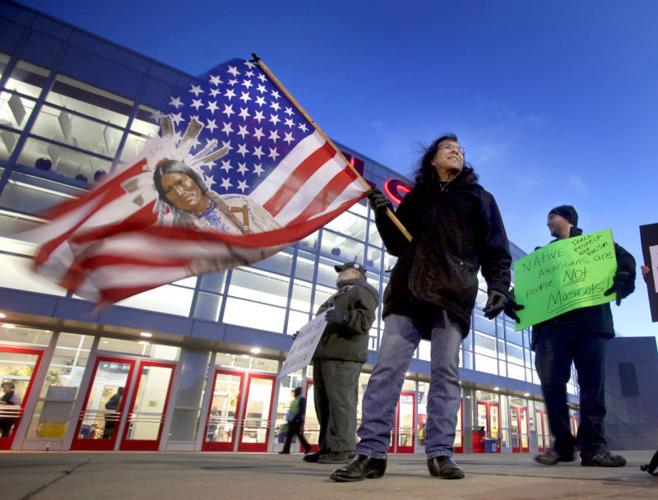 Photos: Protest of Mukwonago Indians nickname at Kohl Center | Local ...