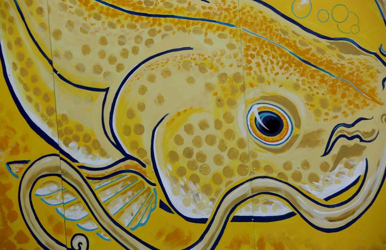 Photos: Catfish Mural debuts behind Mickey's Tavern | Local News ...