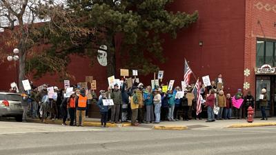 Over hundred people come out against ICE | News | carboncountynews.com
