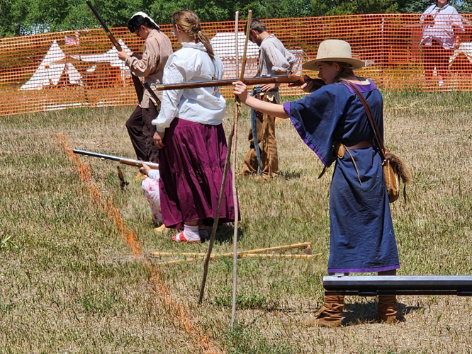 Young girl relives the days of the muzzle loader | News ...