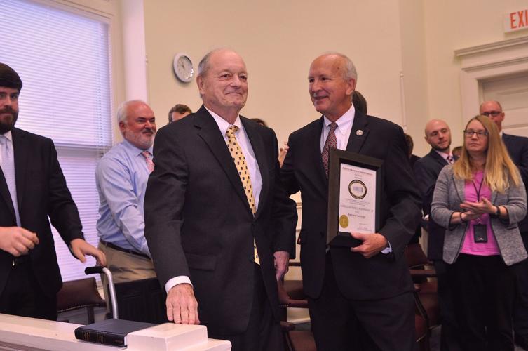 NC Chief Justice Newby honors retired associate justice during a visit ...